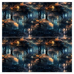 4 Magical Forest Watercolor Seamless Pattern Digital Papers Bundle ...