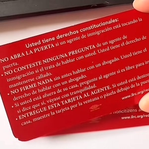 Ice Know Your Rights Cards - Etsy