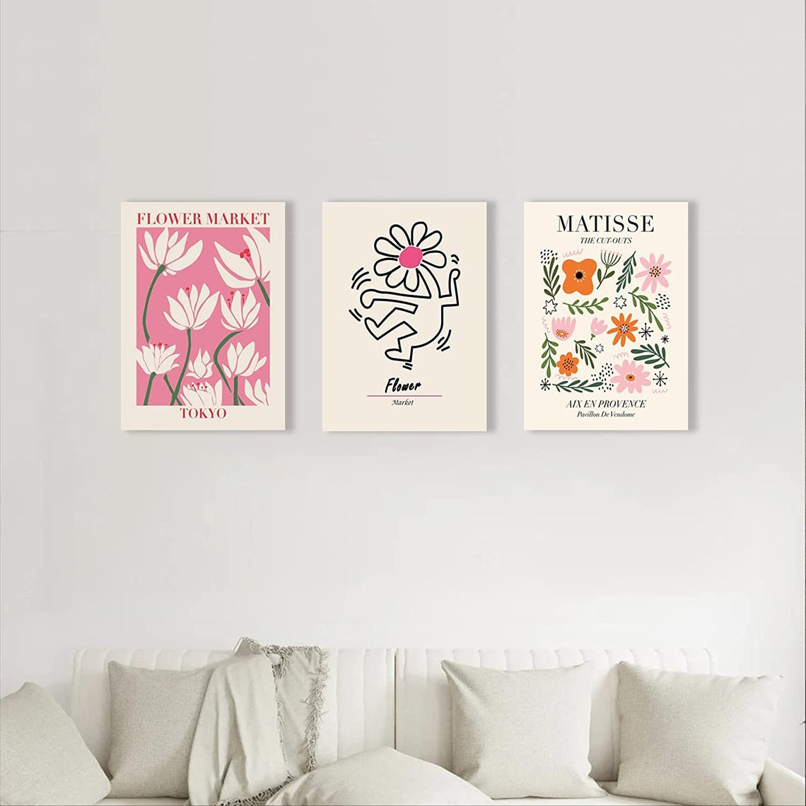 Matisse Wall Art Set of 3, Abstract Matisse Wall Art Exhibition Posters ...