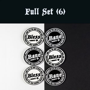 D&D 5e Spell Bane/bless Set | De/buff Tokens | Character Sheet Tracker ...