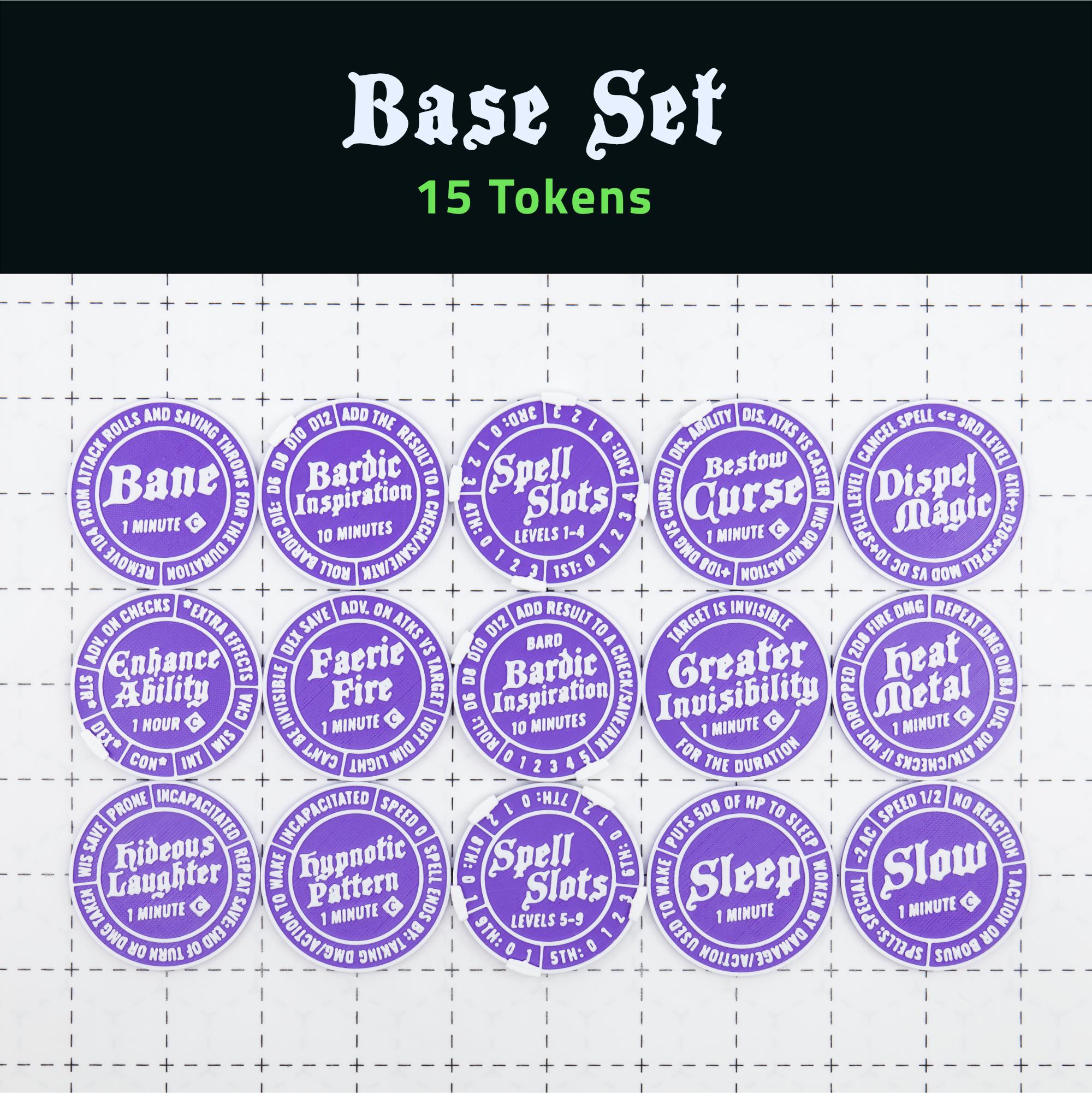 D&D 5e Bard Spell/ability Class Token Sets | Bardic Inspiration Set ...