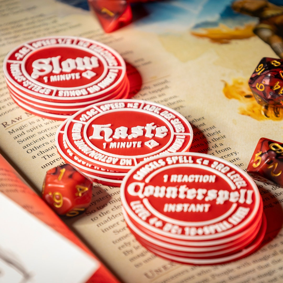 D&D 5e Wizard/sorcerer Spells 3-4 Set | De/buff Tokens | Character ...