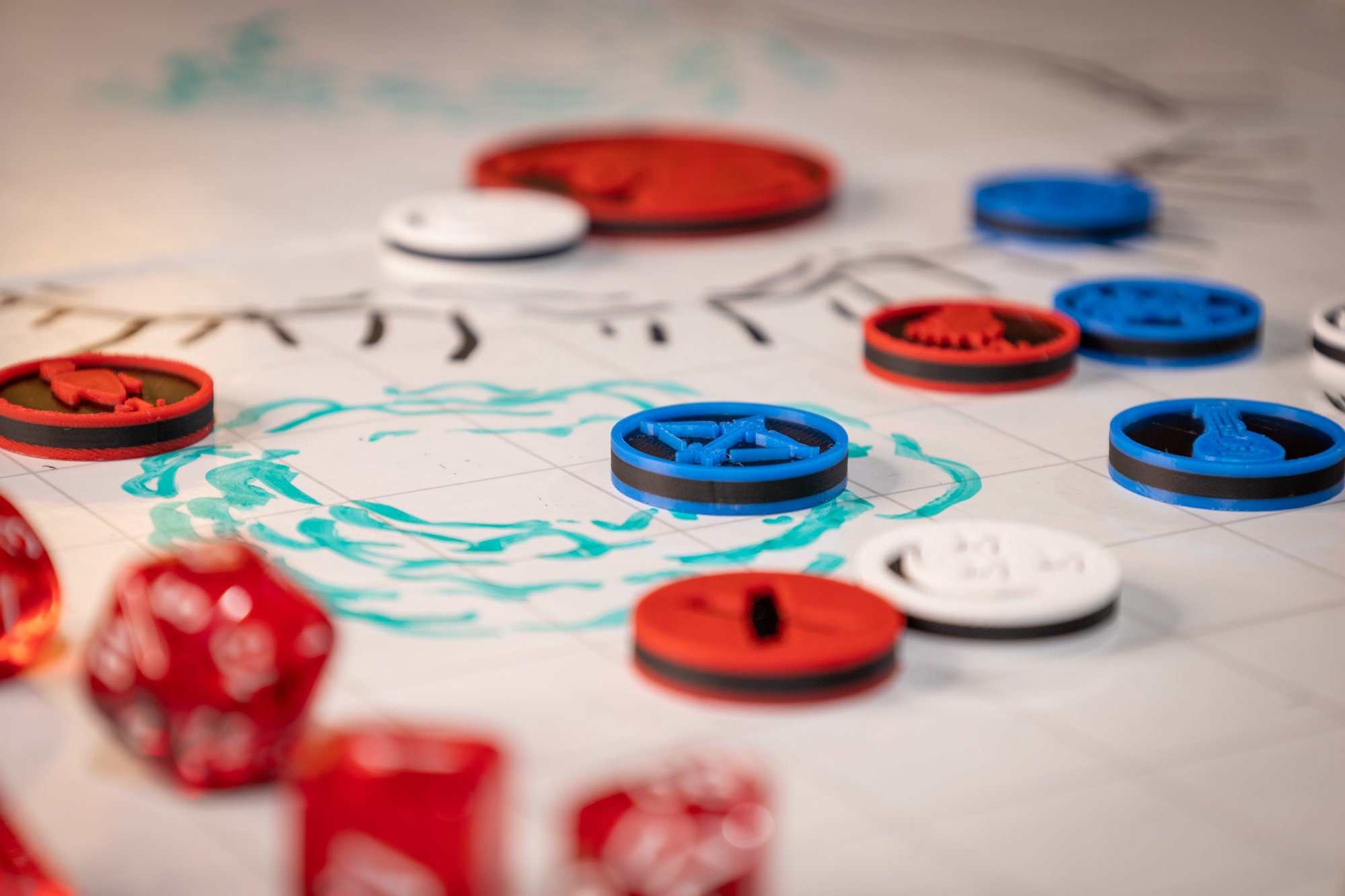 3D Printed Encounter Tokens: Dnd/ttrpg Battle Markers - Etsy