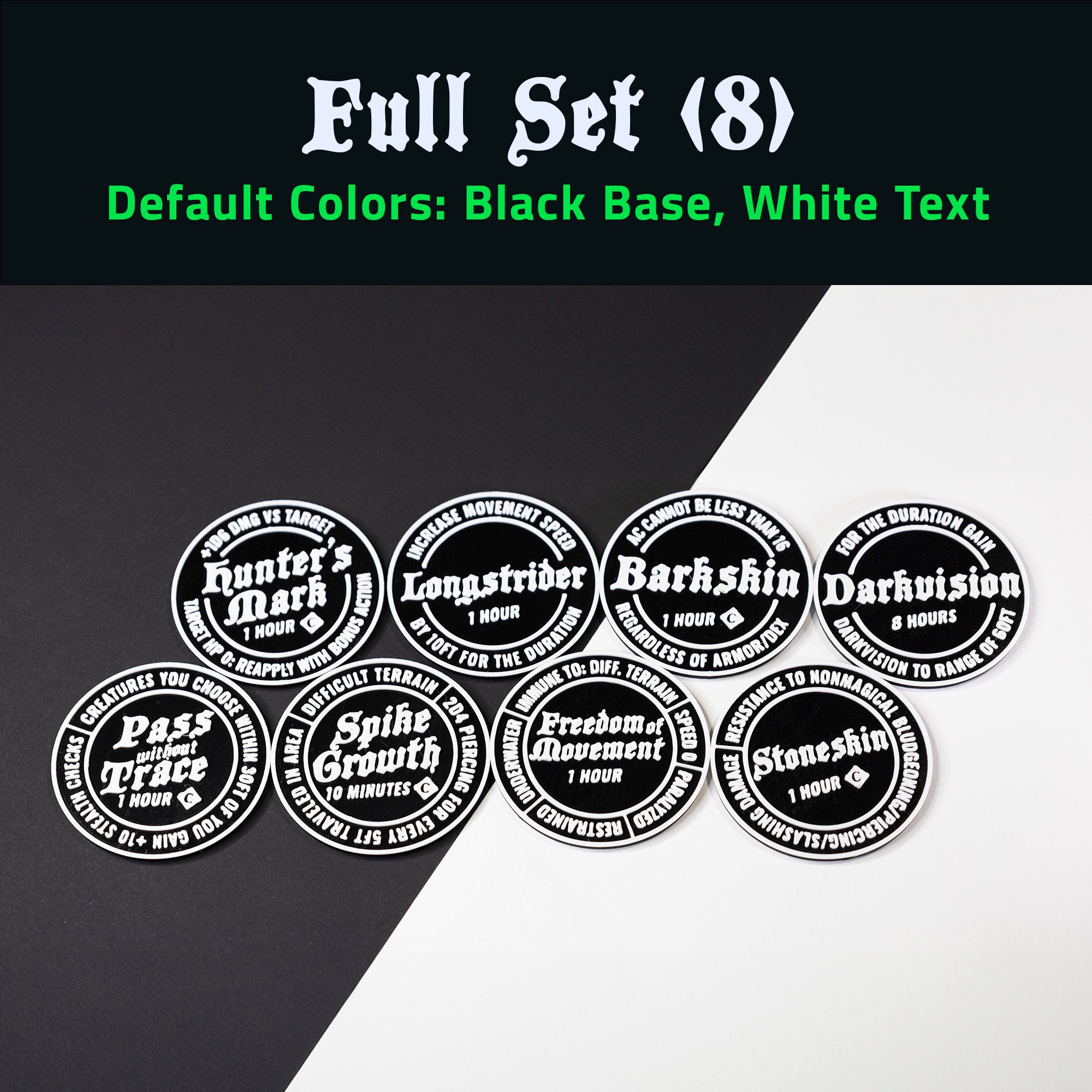 D&D 5e Spell Ranger Set De/buff Tokens Character Sheet Tracker, Great ...