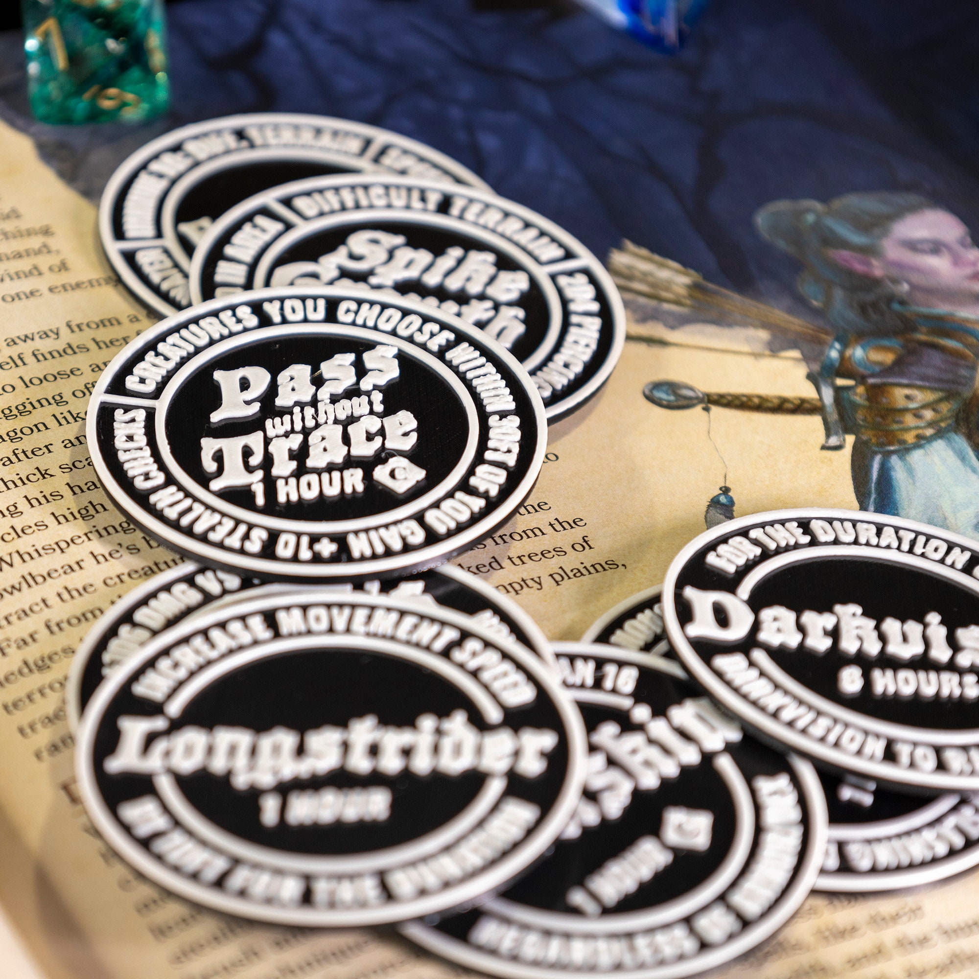 D&D 5e Spell Ranger Set De/buff Tokens Character Sheet Tracker, Great ...