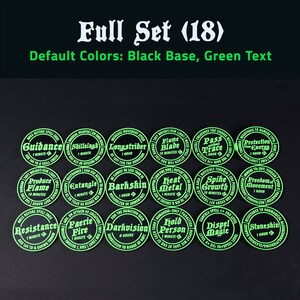 D&D 5e Druid Spells 0-4 Set | De/buff Tokens | Character Sheet Tracker ...