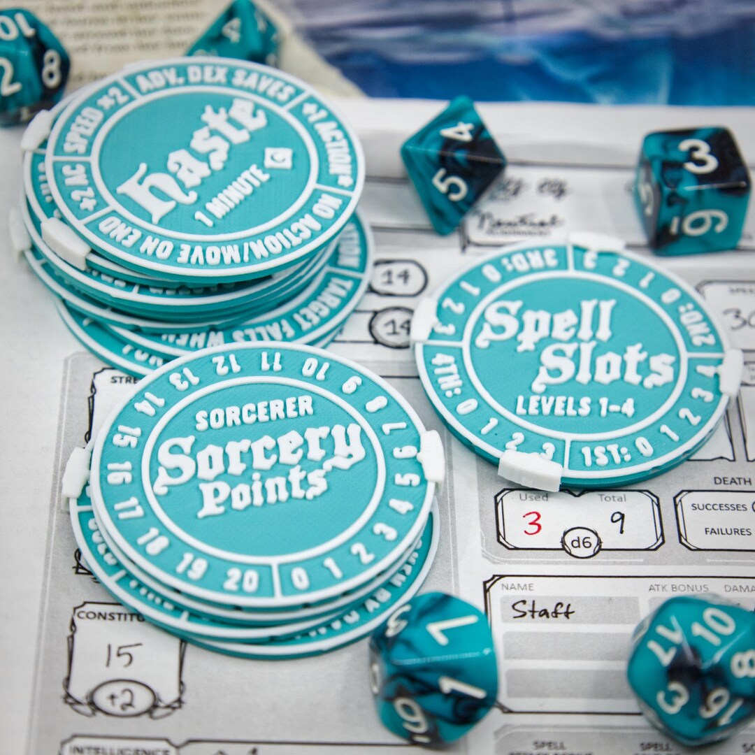 D&D 5e Sorcerer Spell/ability Class Token Sets | Character Sheet ...