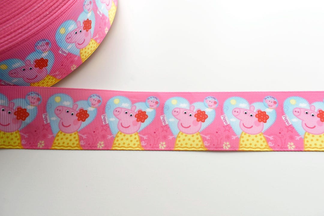 1.5" Peppa Pig Grosgrain Ribbon - Etsy