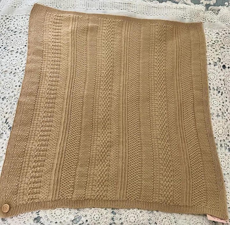 Handmade Knit and Purl Pram Baby Blanket - Etsy