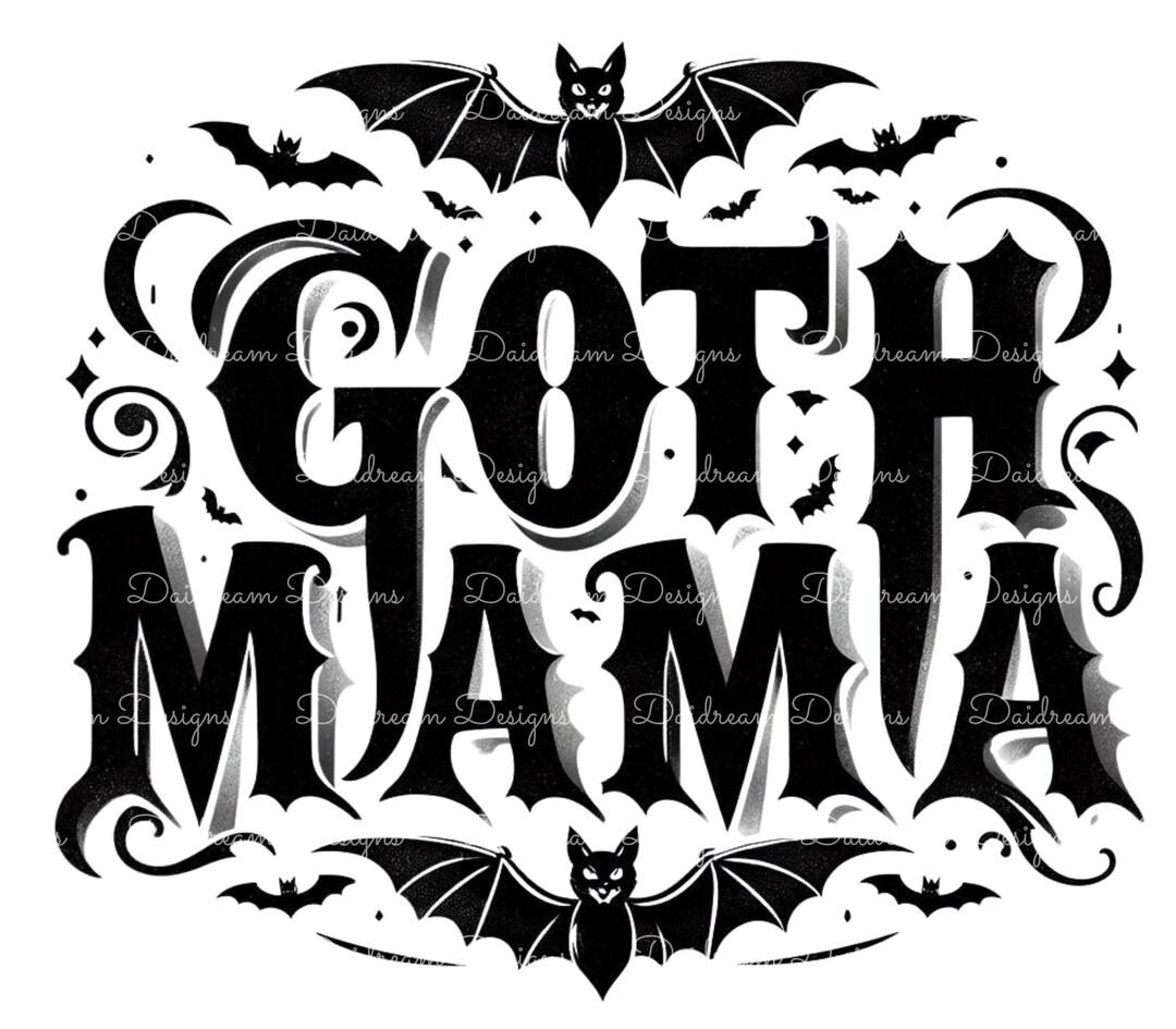 Goth Mama PNG - Etsy