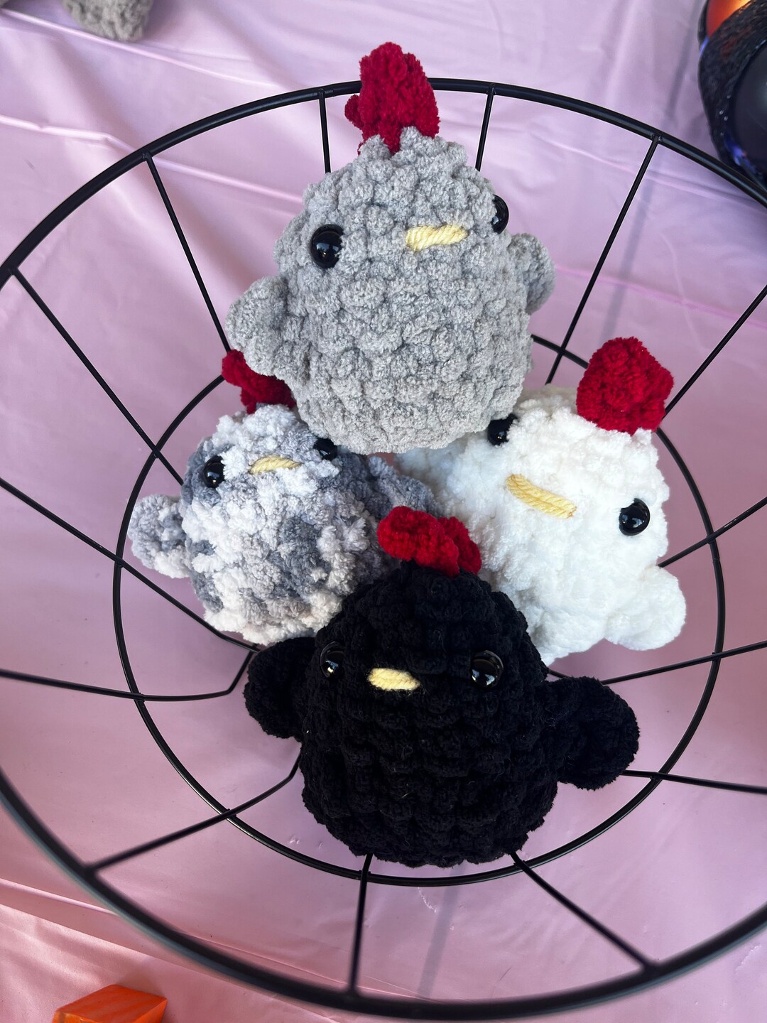Little Crocheted Chickens - Etsy