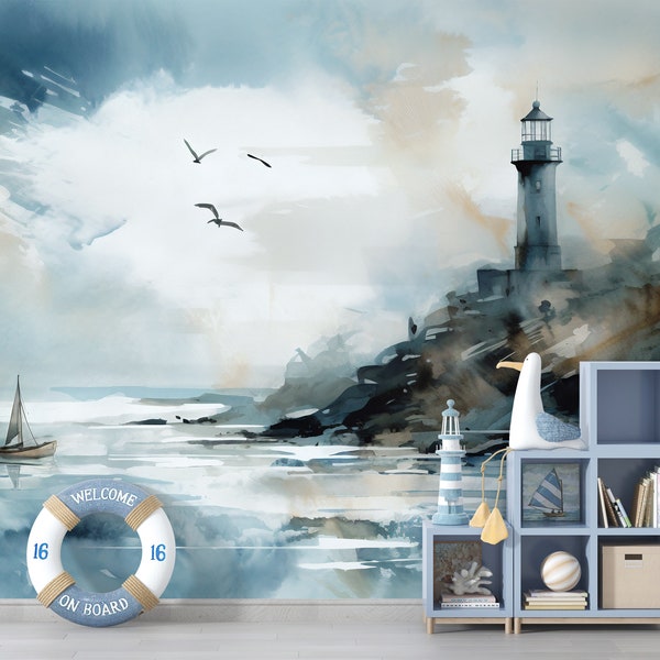 Nautical Wallpaper - Etsy