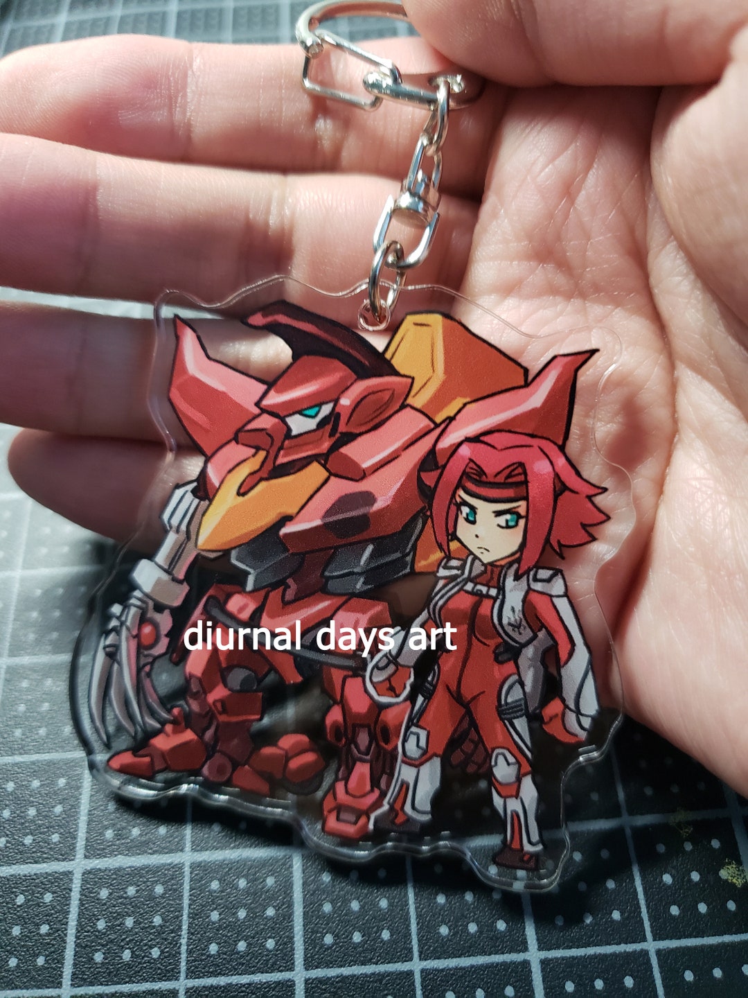 CG Kallen + Guren Mecha Acrylic Keychain - Etsy