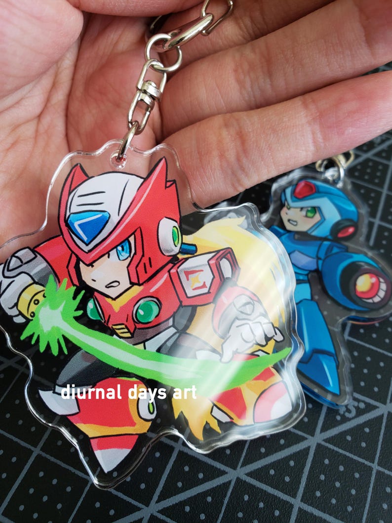 MMX X and Zero Acrylic Charms - Etsy