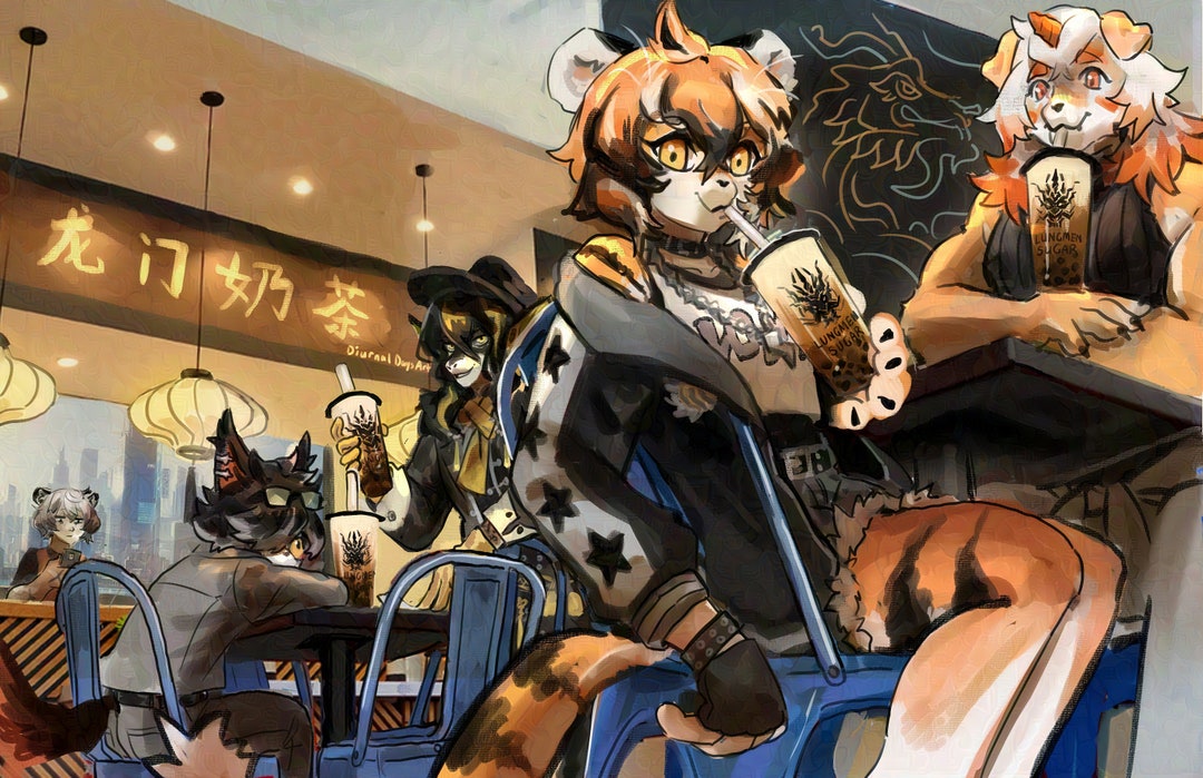 Arknights Lee's Detective Agency Boba Poster Print - Etsy