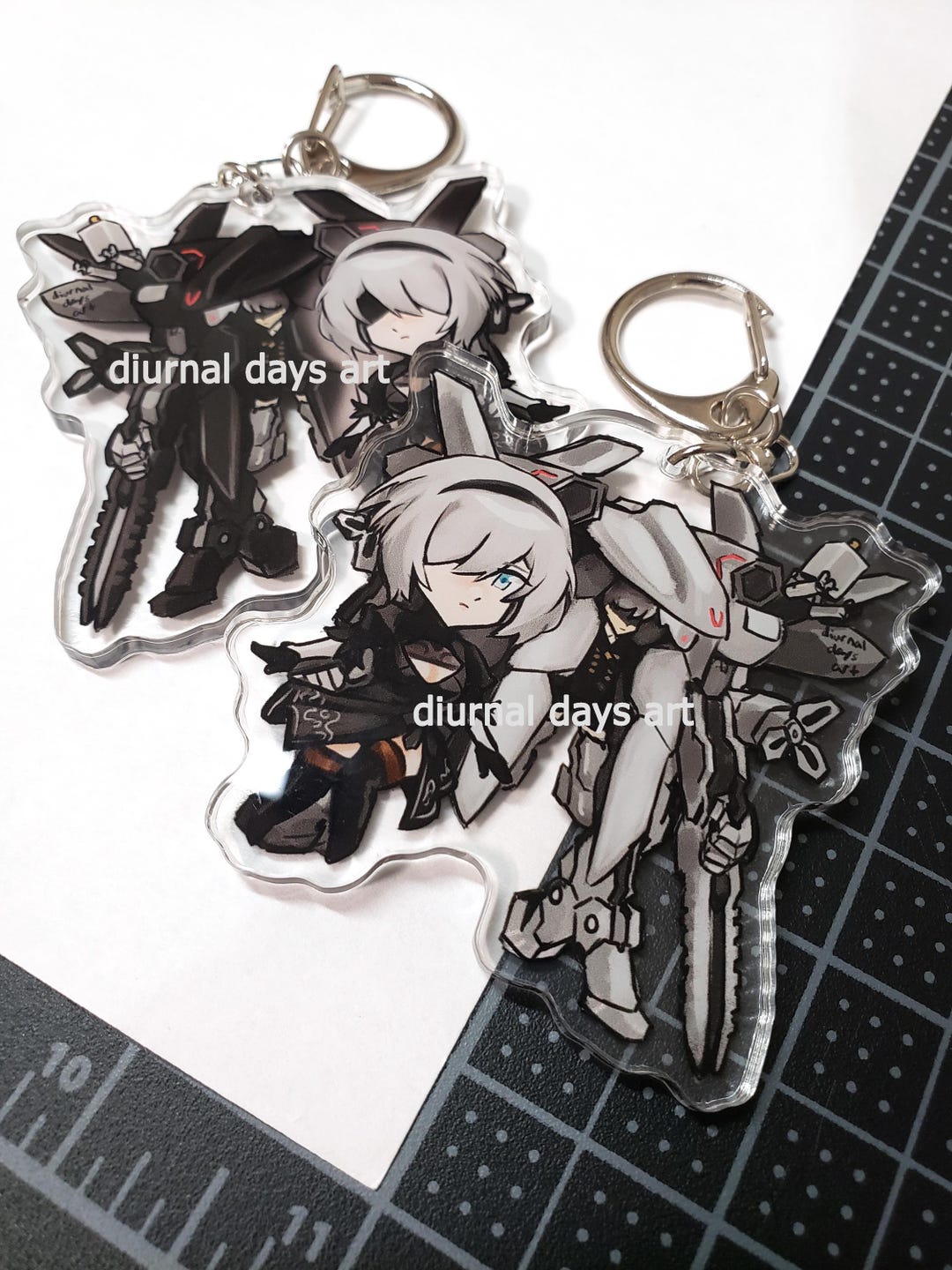 Nier Automata 2B Acrylic Keychain - Etsy