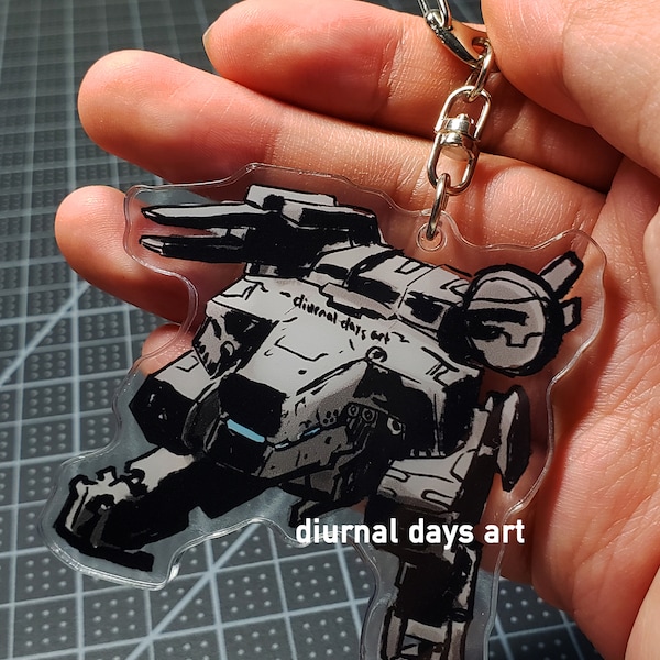 Metal Gear Keychain - Etsy