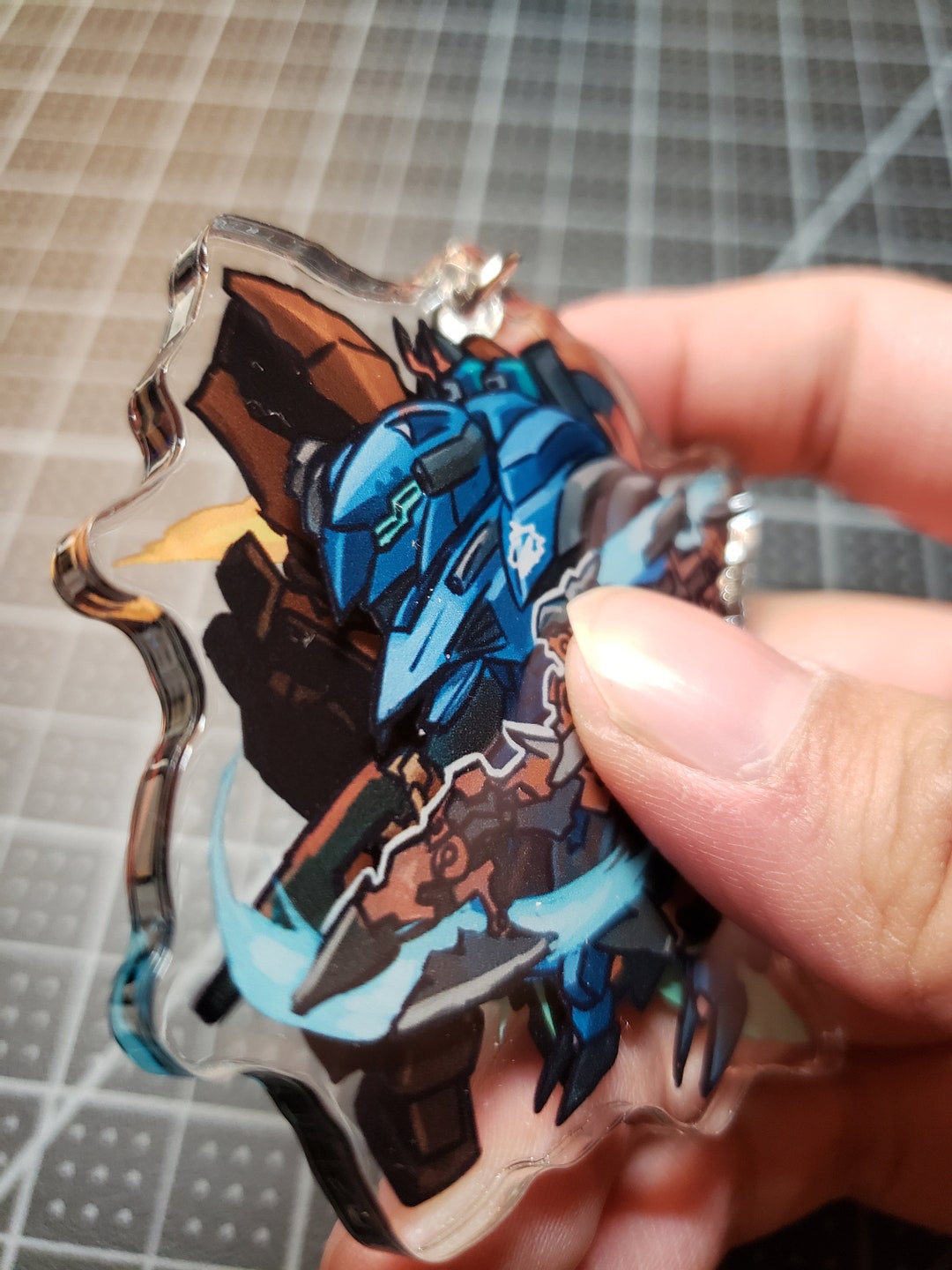 A-GRADE 621 & Rusty 3D Acrylic Charms - Etsy