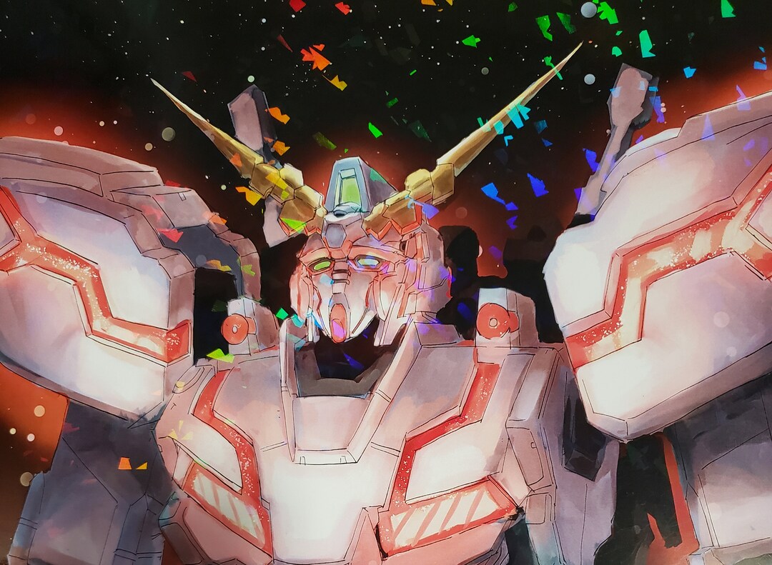 Mecha Destroy Holographic Poster Print - Etsy