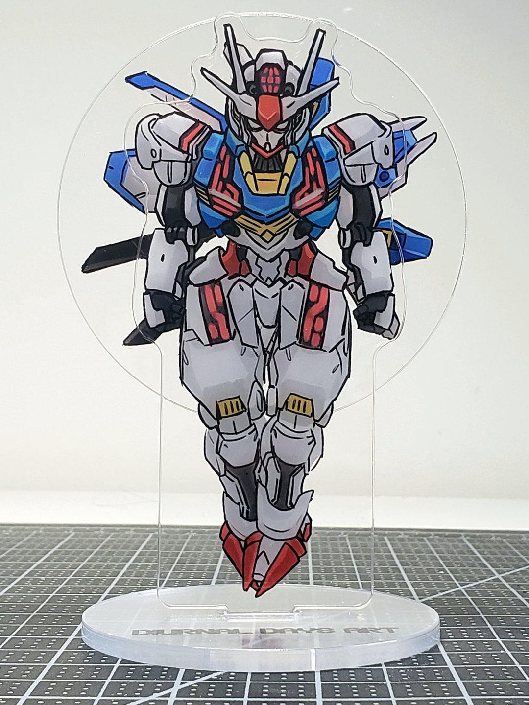 Gwitch Aerial Mecha Spinning Acrylic Standee - Etsy