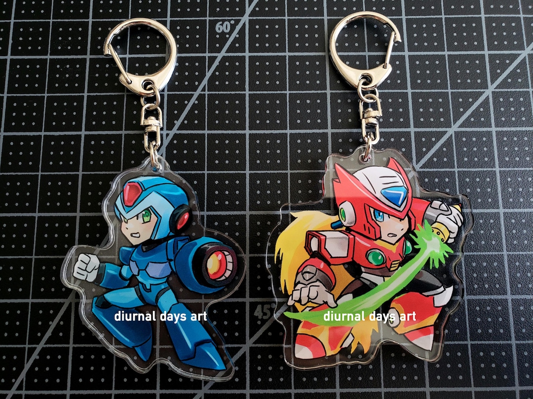 MMX X and Zero Acrylic Charms - Etsy