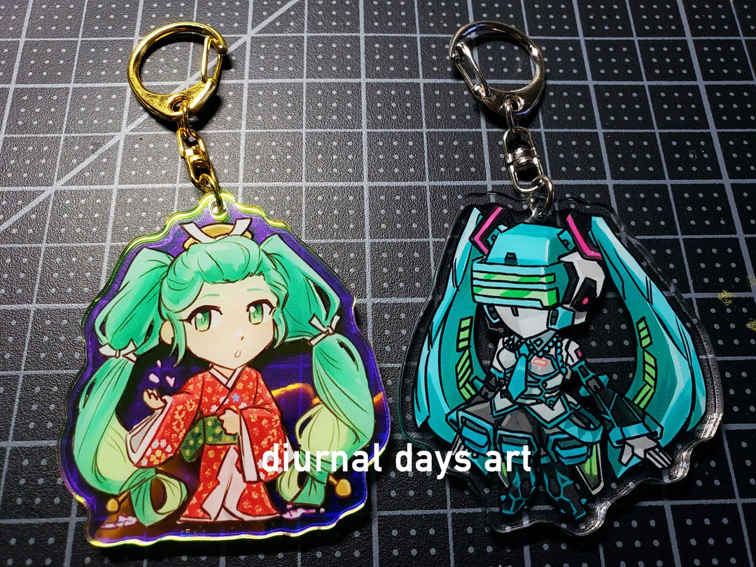 Hatsune Miku Acrylic Charms - Etsy