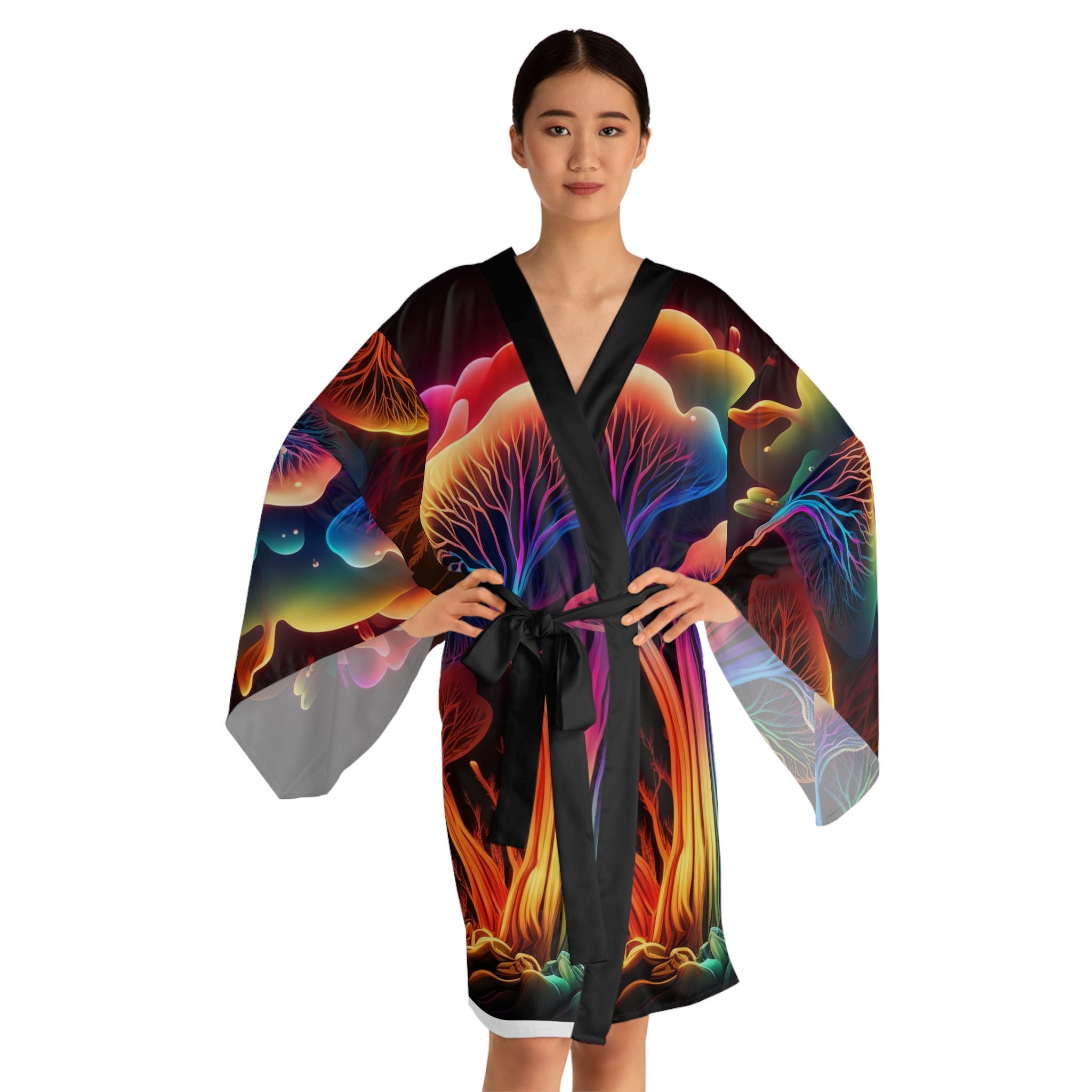 Psychedelic Rainbow Mushroom Kimono | Perfect for Music Festivals ...