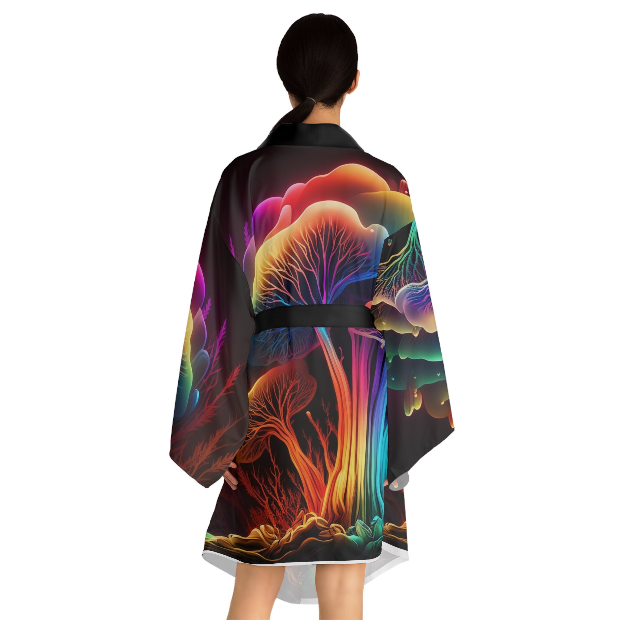 Psychedelic Rainbow Mushroom Kimono | Perfect for Music Festivals ...