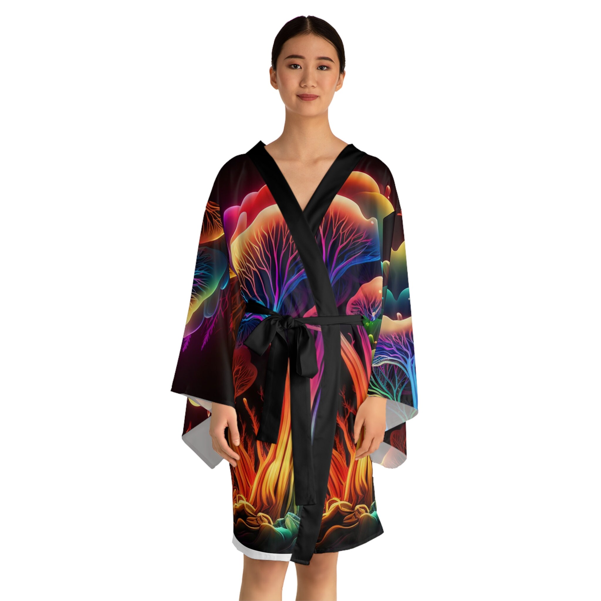 Psychedelic Rainbow Mushroom Kimono | Perfect for Music Festivals ...