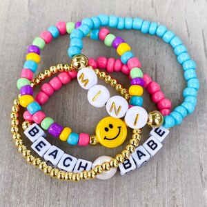 Girls Beach Bracelet Stack / Little Girl Beach Babe Bracelet Stack ...