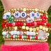 Merry & Bright Bracelet Set / Mama and Mini Bracelets / Christmas ...