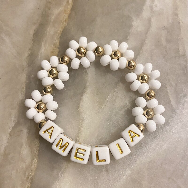 Girls Bead Bracelet - Etsy