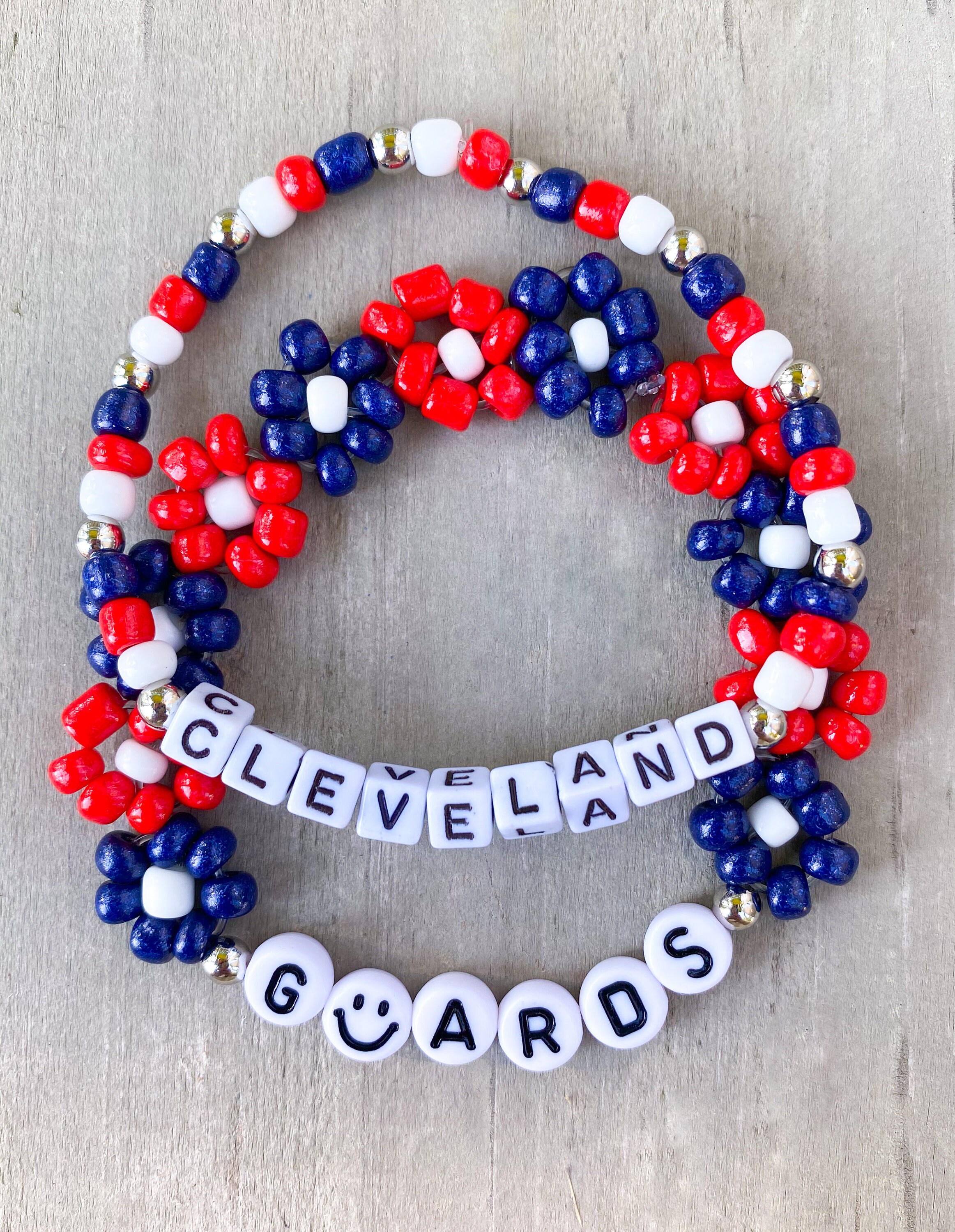 Cleveland Baseball Bracelets / Guardians Inspired Baseball - Etsy