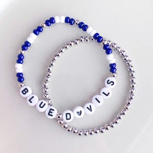 Duke Blue Devils Bracelets / Duke Bracelets / Blue Devils Bracelets / Basketball Bracelet ...