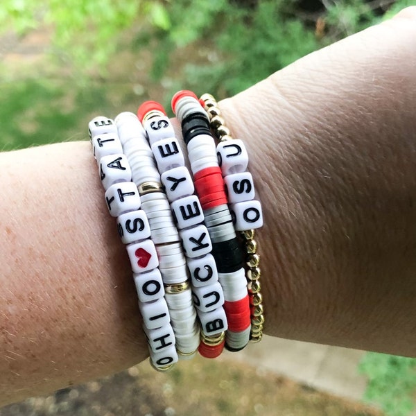 Ohio State Bracelet - Etsy
