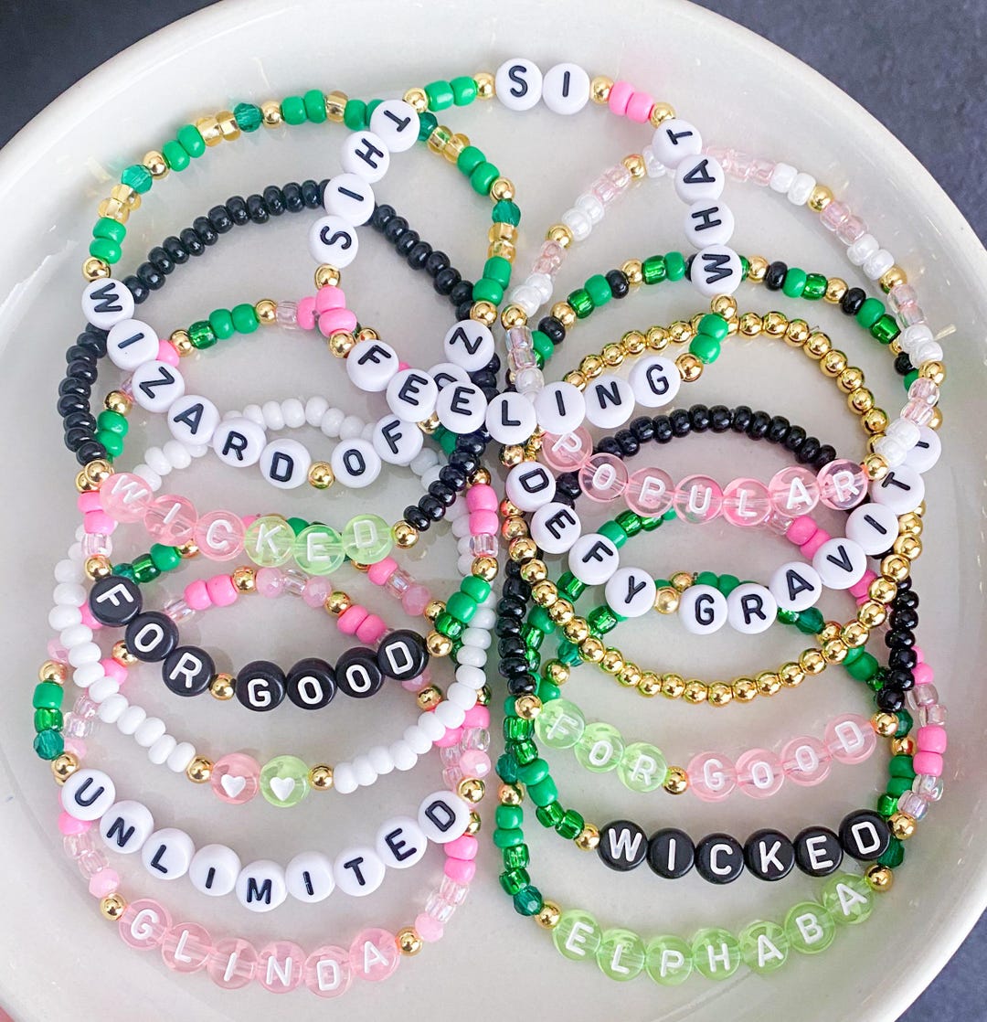 Wicked Bracelets Wicked Movie Elphaba Glinda Defy Gravity What is This ...