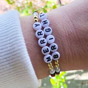 Merry & Bright Bracelet Set / Mama and Mini Bracelets / Christmas ...