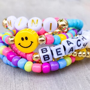 Girls Beach Bracelet Stack / Little Girl Beach Babe Bracelet Stack ...
