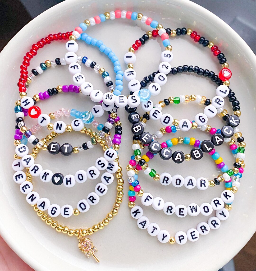 Katy Perry Bracelets Concert Bracelets Lifetimes Tour Katy Perry ...