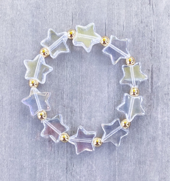 Star Bracelet Kids Star Bracelet Twinkle Twinkle Little Star Nighttime Bracelet Stars Celestial Jewelry 4th of July Bracelet