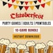 Oktoberfest Game, Printable Oktoberfest Game, Beer Festival Game ...