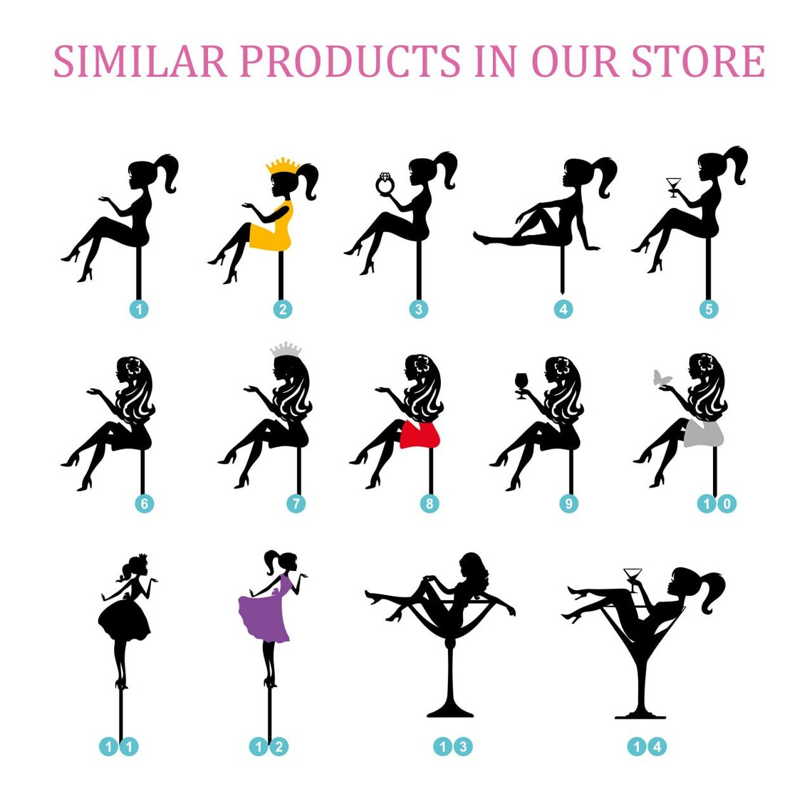 Cake Topper girl 4. Laser Cutting Files Cdr, Dxf, Ai, Pdf, Plt, Jpg ...