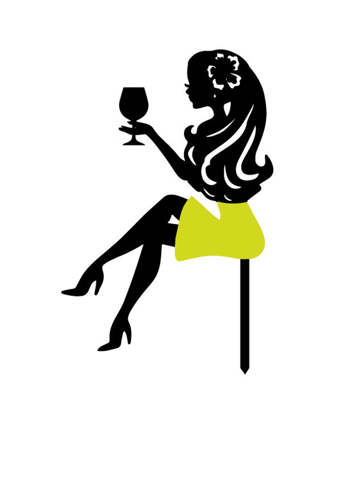 Cake Topper girl 9. Laser Cutting Files Cdr, Dxf, Ai, Pdf, Plt, Jpg ...