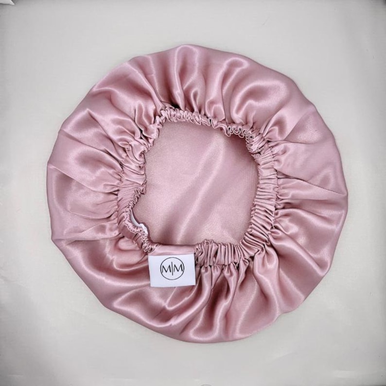 100% Mulberry Silk Sleep Bonnet, Reversible, Adjustable Elastic, Hair ...
