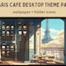 Paris Cafe Desktop Theme Pack | File Folder Icons for Mac and Windows ...