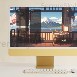 Illustrated Tokyo Wallpaper Organizer Set of 12 Wallpaper Calendar ...