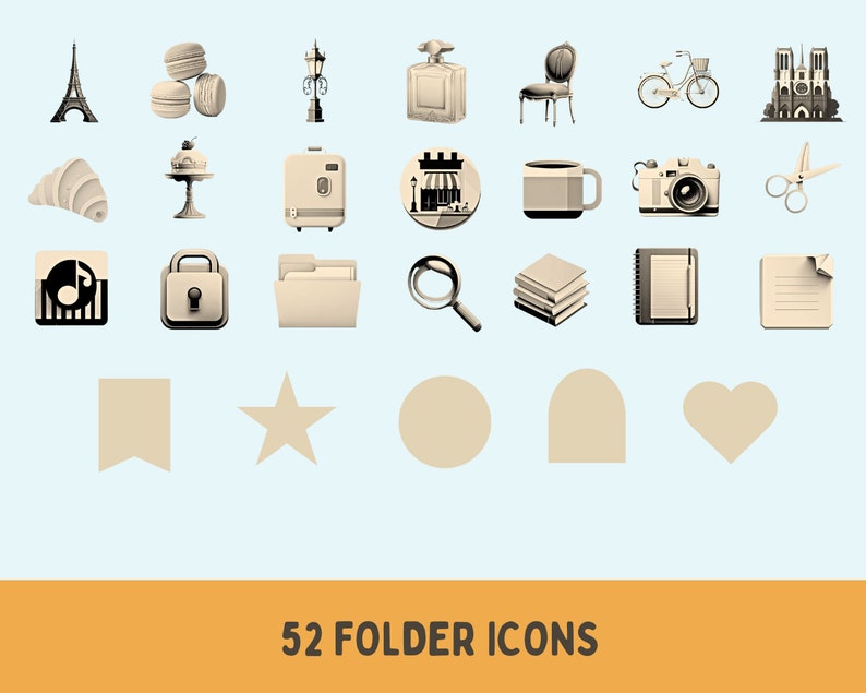 Paris Moodboard Desktop | File Folder Icons for Mac and Windows ...