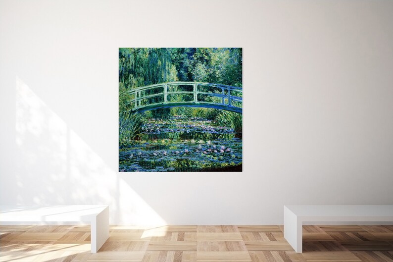 Claude Monet Digital Print Water Lilies and Japanese Bridge Monet Print ...