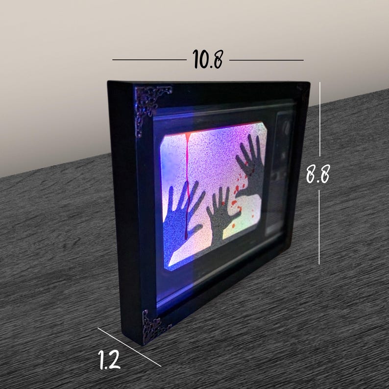 Bad Signal Light up Haunted Frame Light up Horror Decor Halloween Decor ...