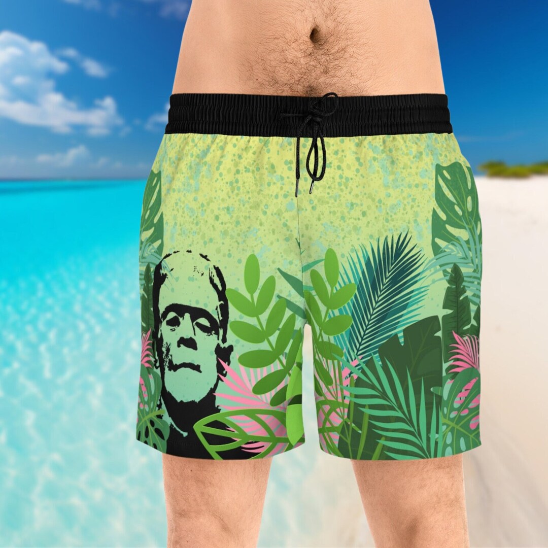 Tropical Frank Men's Swim Trunks Horror Swim Trunks Mens Horror ...